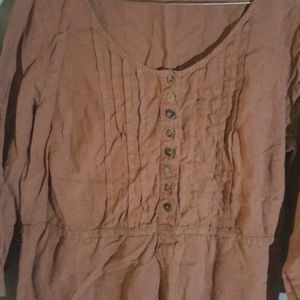 color me cotton | Tops | Click By Color Me Cotton Pleated Front Blouse ...